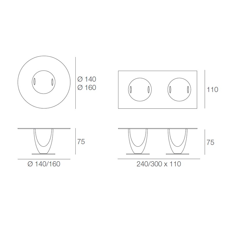Axis | Dining Tables | Arcedior
