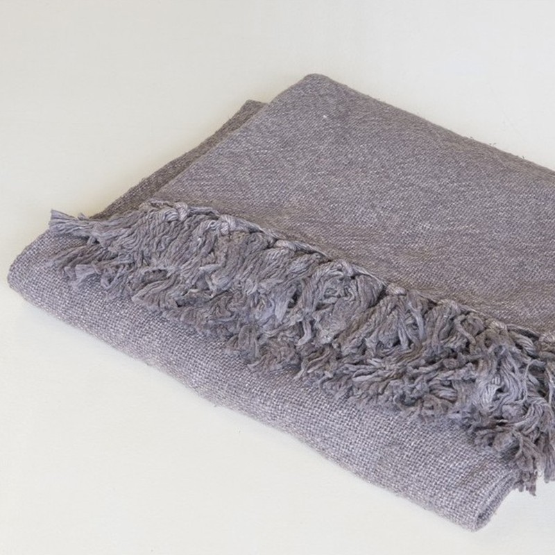 Throw Cosy Taupe | Blankets and Bed Throws | Arcedior