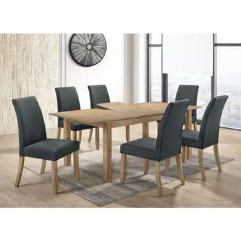 Riko Dining Set With Linah Round Ext Table | Dining Set | Arcedior