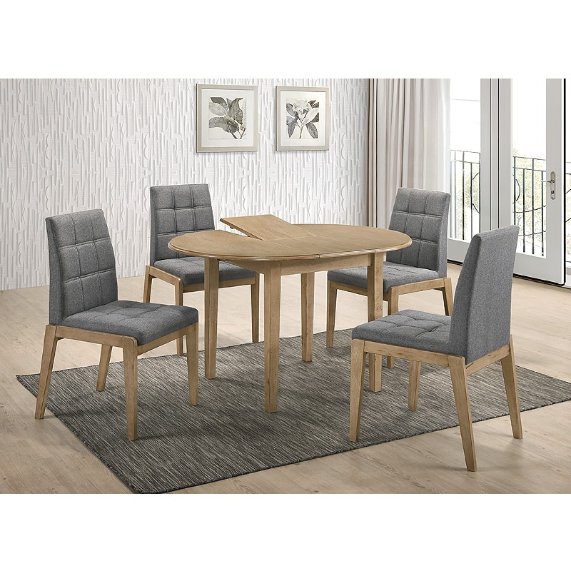 Riko Dining Set With Linah Round Ext Table | Dining Set | Arcedior