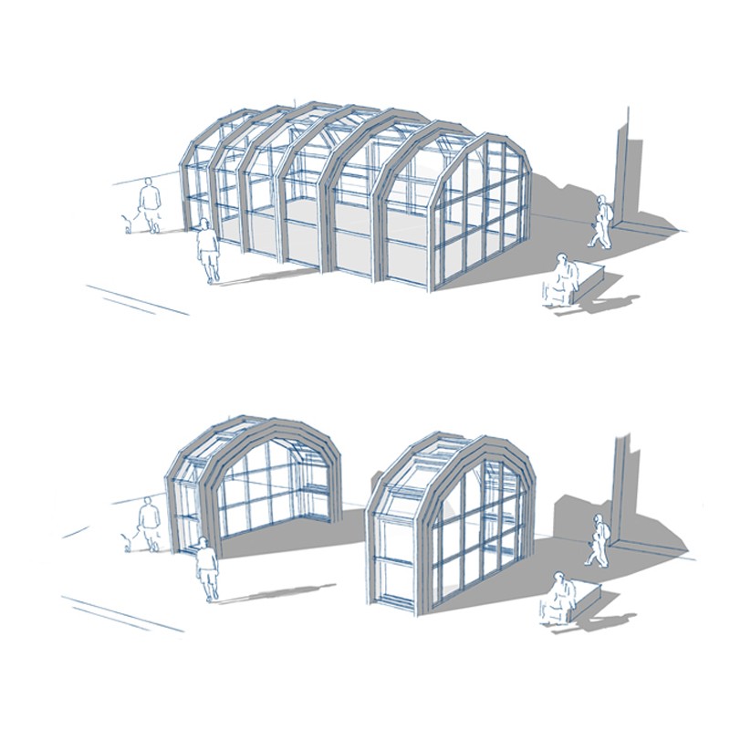 Free Standing Retractable Structures | Arcedior