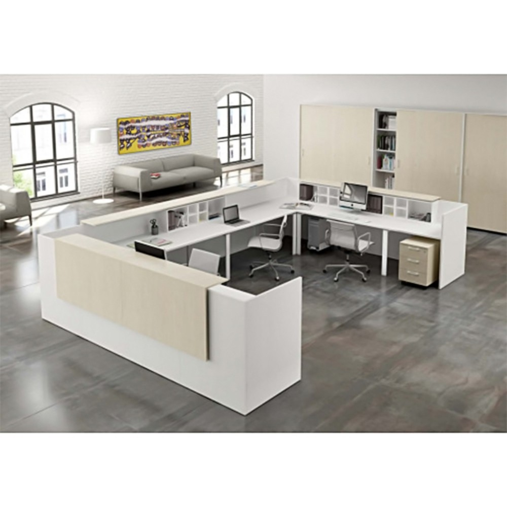 Linear Reception In Melamine Wood For Executive Office | Reception ...
