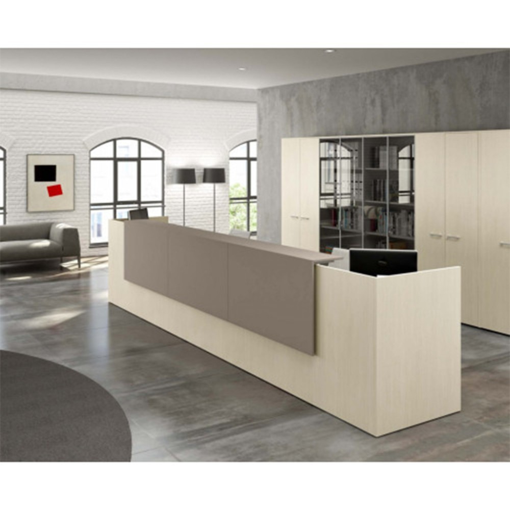 Linear Reception In Melamine Wood For Executive Office | Reception ...