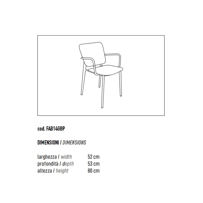 4-Leg Metal Frame With Arms | Cafe Chairs | Arcedior