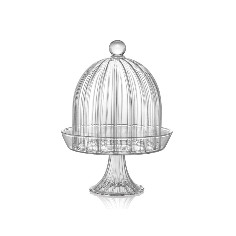COFFEE&TEA FOOTED CAKE PLATE WITH DOME | Crockery | Arcedior