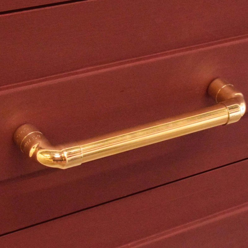 Brass U Shaped Pull Handle Satin High Polish | Handles | Arcedior