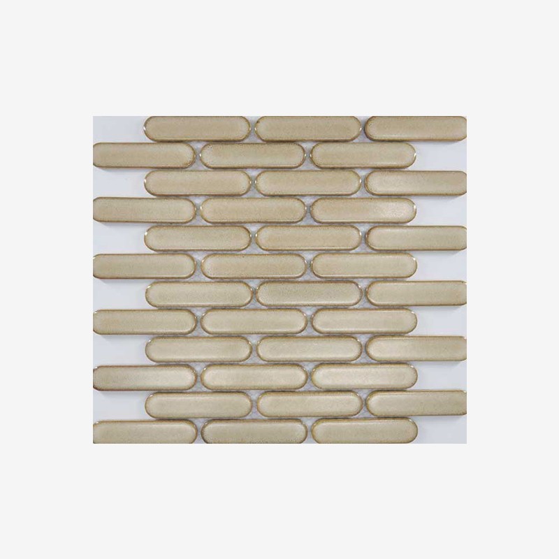 Pill Shape Glazed Porcelain Mosaic | Mosaic | Arcedior