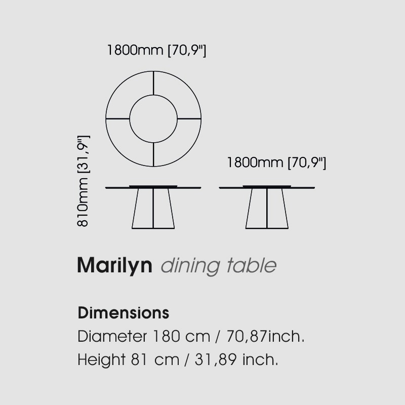 Marilyn Dining Table | Dining Tables | Arcedior