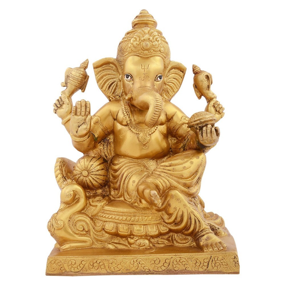 Ganesh Idol Brass - Sacred Handcrafted Statues