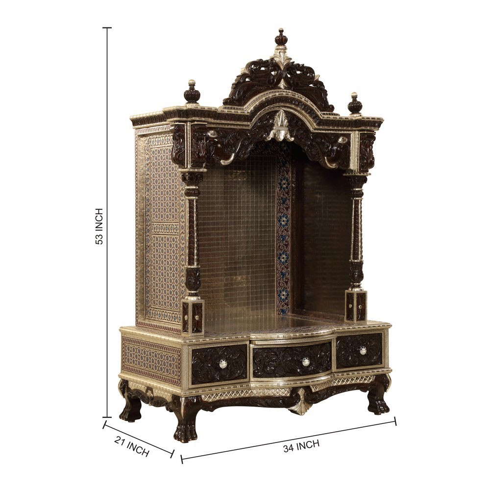 Indian Pooja Mandir in USA Enhance HomeTraditional Elegance.