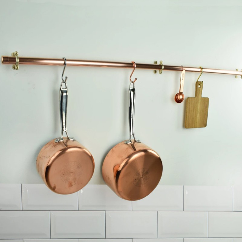 Wall Mounted Copper Pot And Rail | Kitchen Accessories | Arcedior