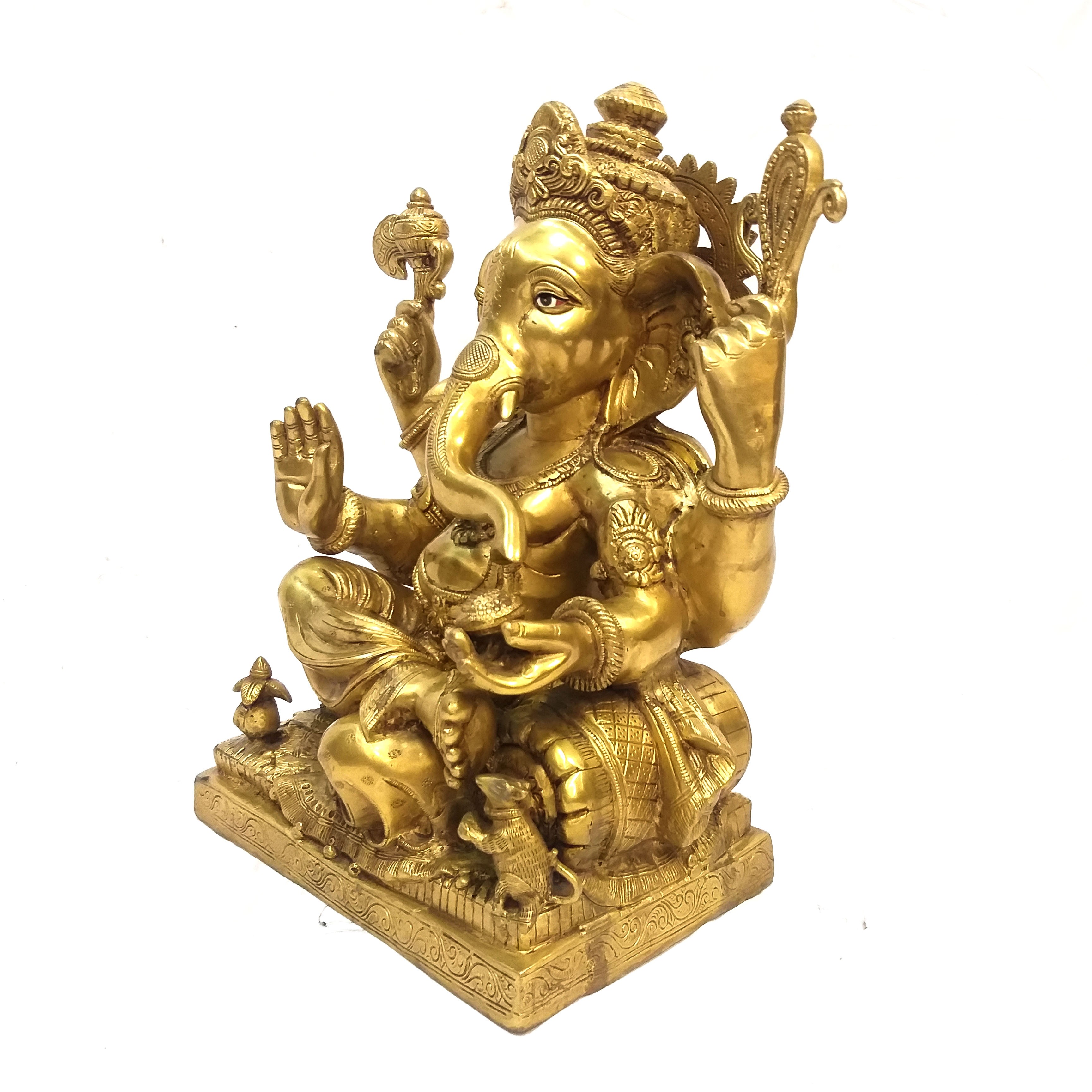 Brass Ganpati Idol | Brass Vinayagar Statue